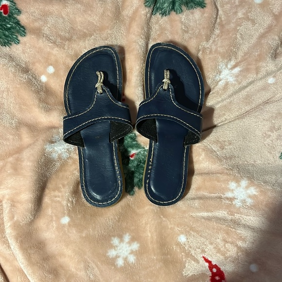 Shoes | Navy Blue Flip Flops Size 8 | Poshmark
